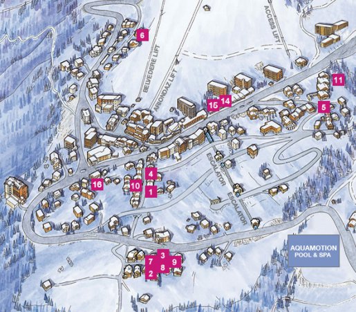 Village maps « Le Ski