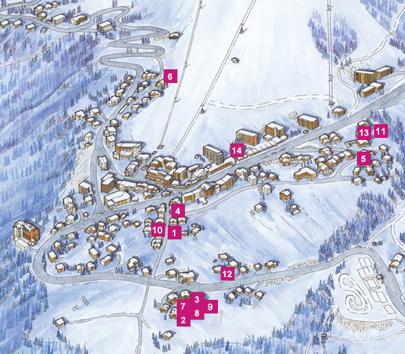 Village maps « Le Ski